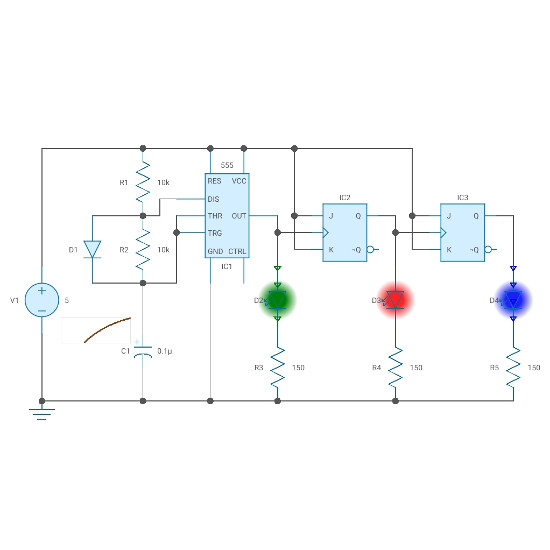 3 bit Binary Counter